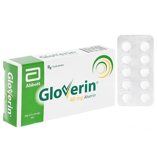 Gloverin 40mg giảm đau do co thắt cơ trơn ở đường tiêu hoá (3 vỉ x 10 ...