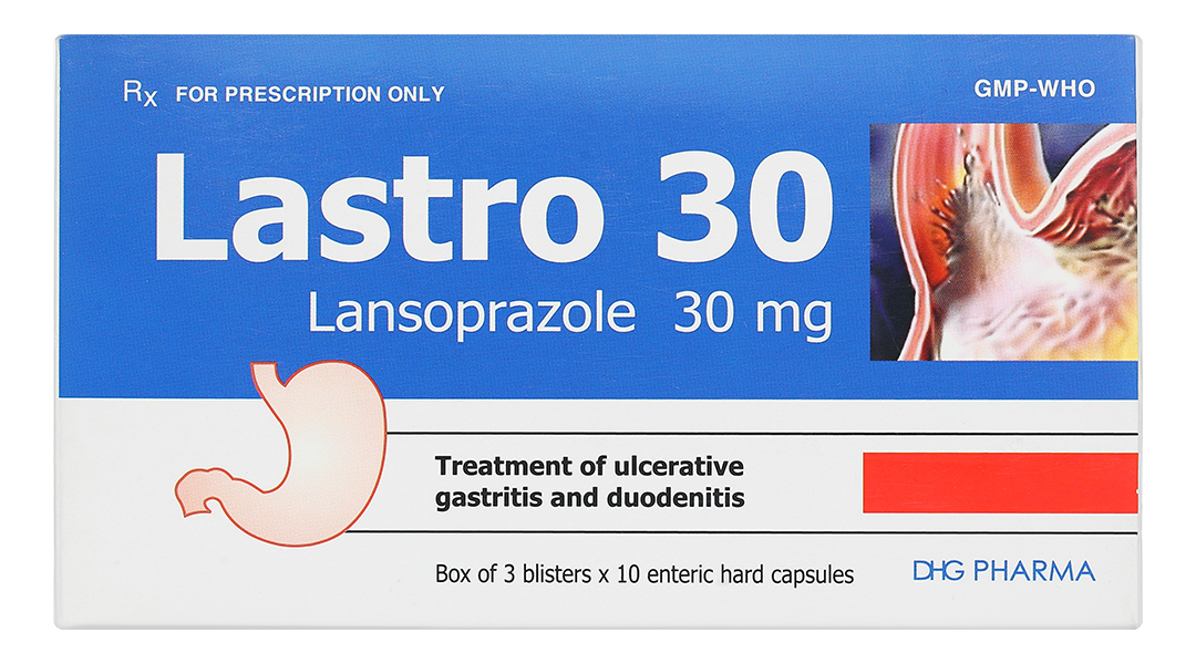 Lastro 30 trị viêm loét dạ dày - tá tràng (3 vỉ x 10 viên) - 08/2025 ...