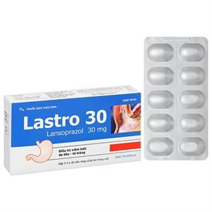 TV.Lansoprazol 30mg trị loét dạ dày, tá tràng, viêm thực quản (3 vỉ x ...