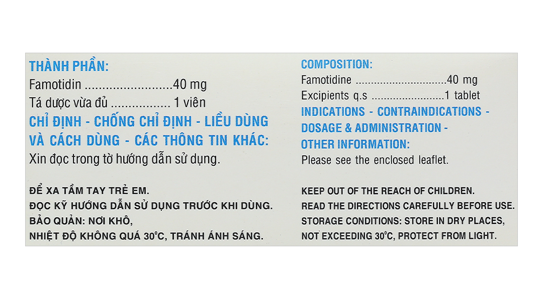 Fatodin 40 trị loét dạ dày, tá tràng và trào ngược dạ dày - 08/2025 ...