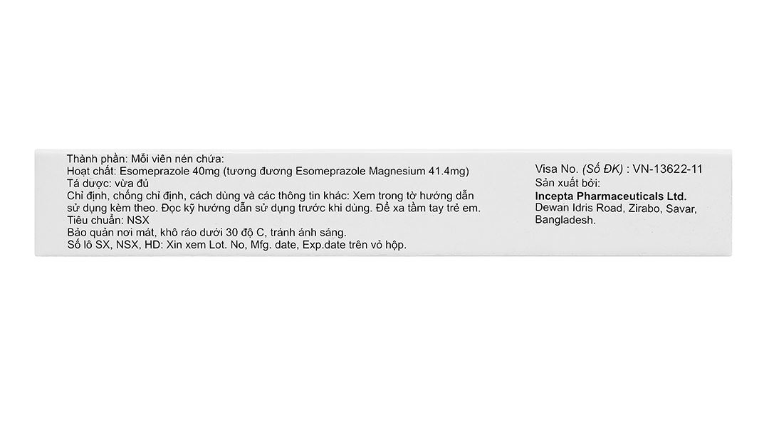 Thuốc Esonix 40mg trị trào ngược thực quản - 08/2025 | nhathuocankhang.com
