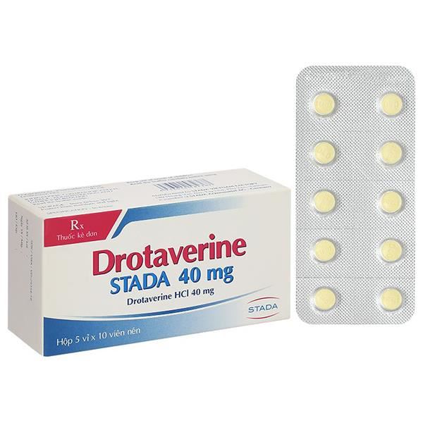 Thuốc No-Spa 40mg giảm đau do co thắt tiêu hóa (5 vỉ x 10 viên) - 01/ ...