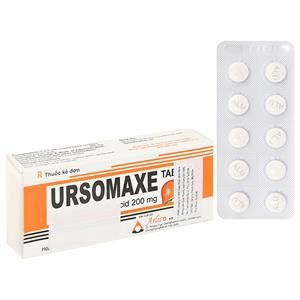 Thuốc Ursomaxe 200mg điều trị gan ứ mật, sỏi mật - 02/2025 ...