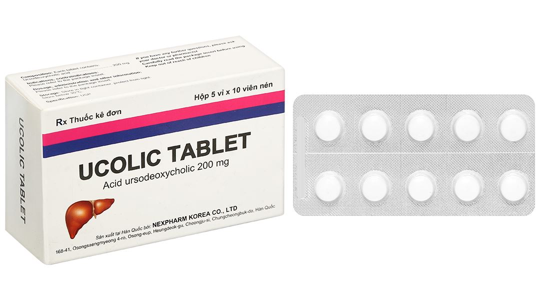 Ucolic Tablet 200mg hỗ trợ điều trị bệnh lý về gan mật (5 vỉ x 10 viên ...