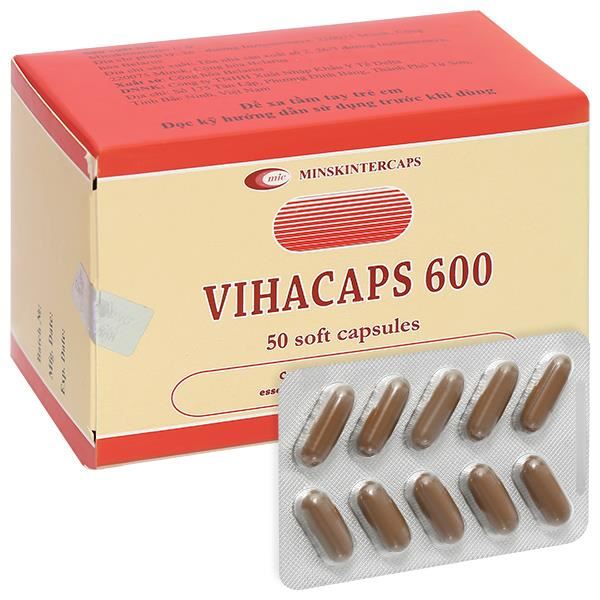 Vihacaps 600 cải thiện các triệu chứng bệnh lý gan (5 vỉ x 10 viên ...