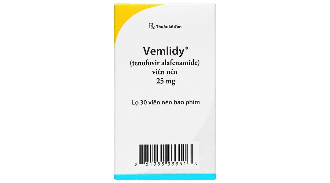 Thuốc Vemlidy 25mg kháng virus, trị viêm gan B chai 30 viên - 08/2025 ...