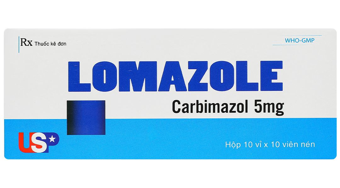 Lomazole 5mg trị cường giáp, xạ trị iod (10 vỉ x 10 viên) - 08/2025 ...