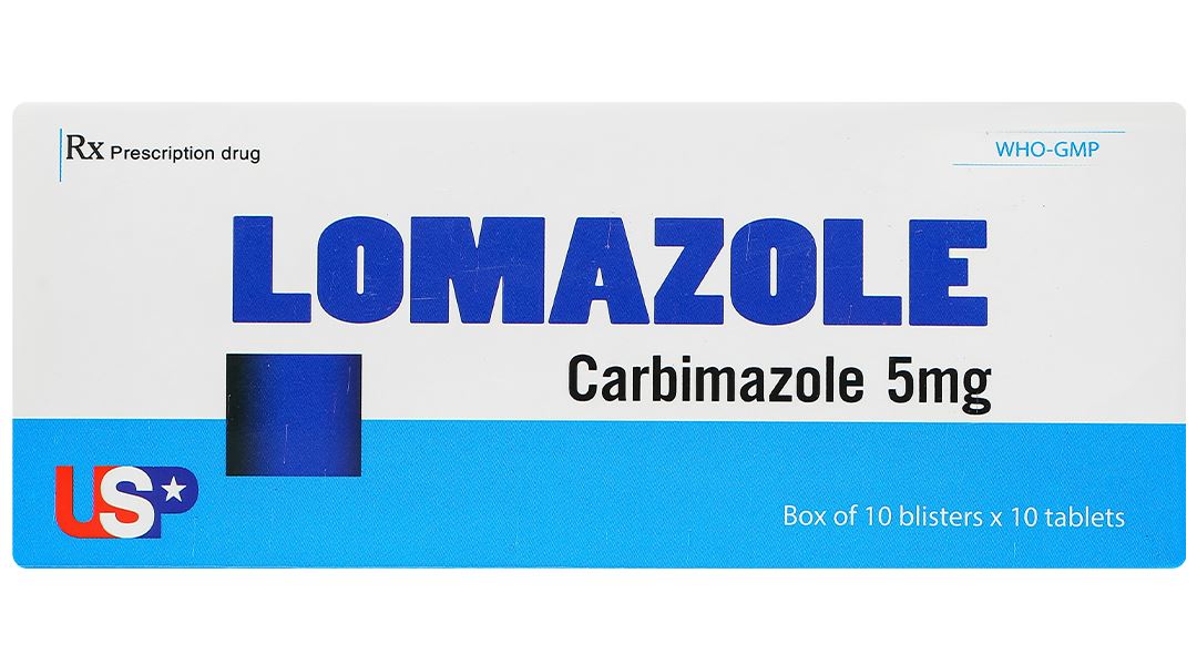 Lomazole 5mg trị cường giáp, xạ trị iod (10 vỉ x 10 viên) - 08/2025 ...