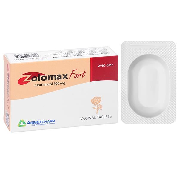 Thuốc đặt Zolomax Fort 500mg điều trị nấm Candida (1 vỉ x 1 viên) - 02/ ...