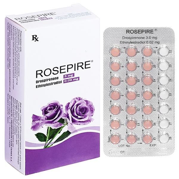 Drosperin 20 thuốc tránh thai hằng ngày (1 vỉ x 28 viên) - 08/2025 ...