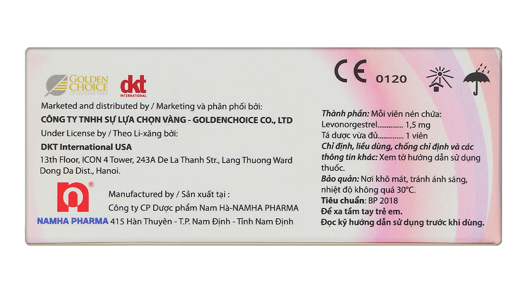 New Choice EC Izzi 1,5mcg tránh thai khẩn cấp 72 giờ(1 vỉ x 1 viên ...