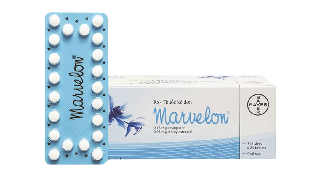 Marvelon Bayer 0,15mg/0,03mg tránh thai hàng ngày (3 vỉ x 21 viên) - 01 ...