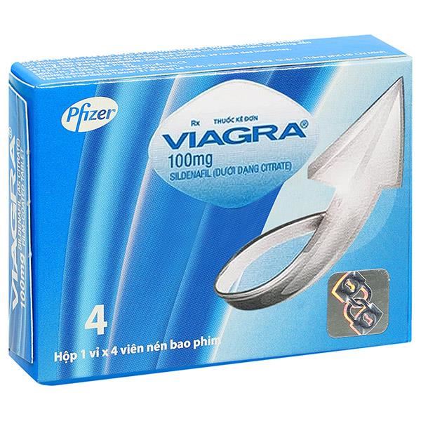 Thuốc Viagra 100mg trị rối loạn cương dương (1 vỉ x 4 viên) - 02/2025 ...