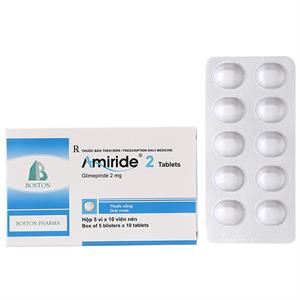 Amiride 2mg hộp 50 viên thuốc điều trị đái tháo đường tuyp II - 01/2025 ...