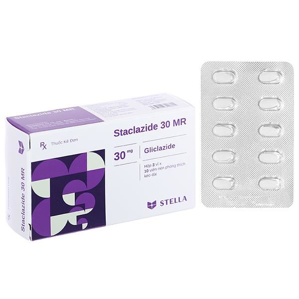 Gliclada 30mg trị đái tháo đường tuýp 2 không phụ thuộc insulin (8 vỉ x ...