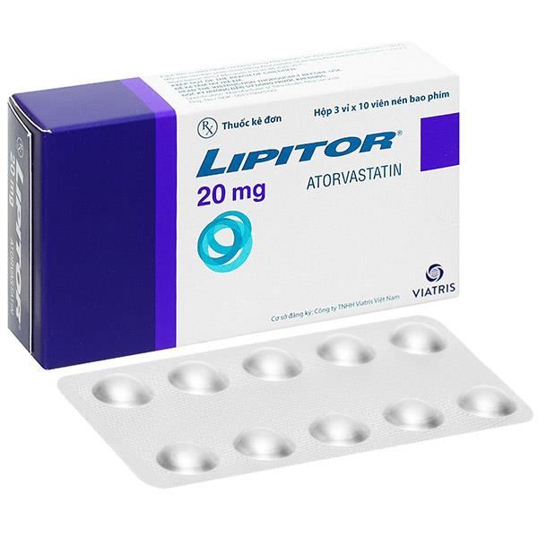 Thuốc Atorvastatin Domesco 20mg trị tăng cholesterol máu, rối loạn mỡ ...