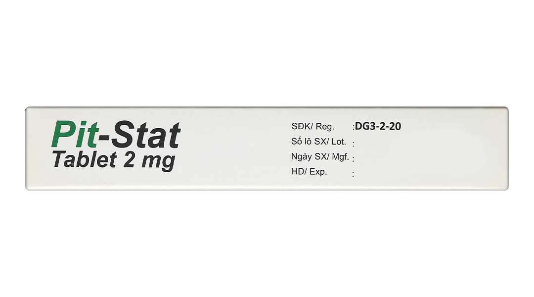 Pit-stat Tablet 2 mg tác dụng giảm Cholesterol toàn phần và LDL-C (1 vỉ ...