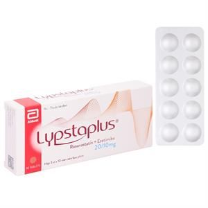 Lypstaplus 20/10mg điều trị tăng cholesterol máu nguyên phát (3 vỉ x 10 ...