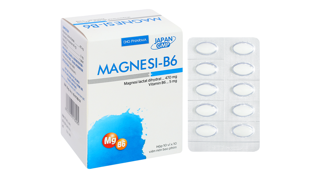Magnesi-B6 điều trị thiếu magnesi và vitamin B6 (10 vỉ x 10 viên) - 12/ ...