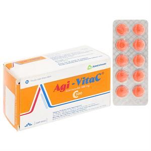 Agi-Vita C 500mg phòng và trị bệnh do thiếu vitamin C (10 vỉ x 10 viên ...