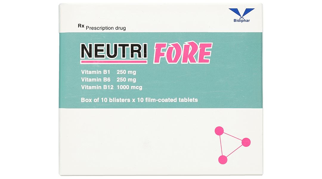 Thuốc Neutri Fore trị viêm dây thần kinh, thiếu máu ác tính (10 vỉ x 10 ...