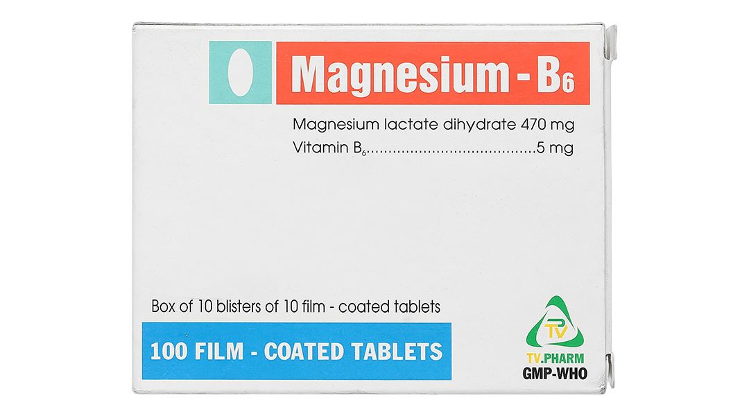 Magnesium - B6 TV.Pharm làm giảm các triệu chứng thiếu hụt magnesi (10 ...