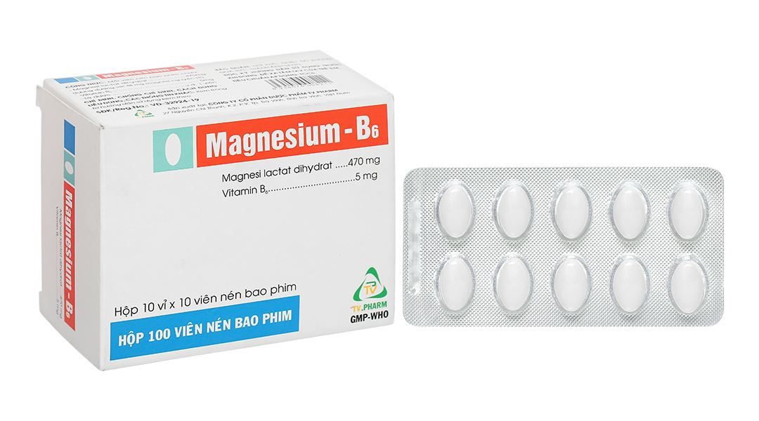 Magnesium - B6 TV.Pharm làm giảm các triệu chứng thiếu hụt magnesi (10 ...