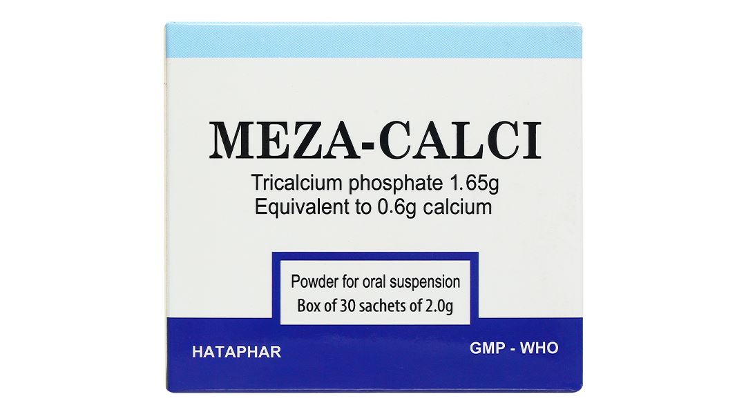 Thuốc Meza - Calci 1,65g điều trị hỗ trợ loãng xương - 08/2025 ...
