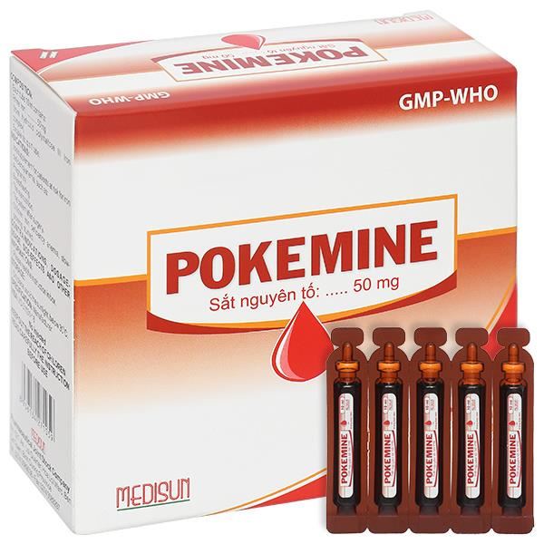 Dung dịch uống Pokemine 50mg hỗ trợ bổ sung sắt (20 ống x 10ml) - 11/ ...