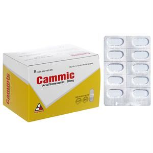 Cammic 500mg cầm máu, trị chảy máu tiêu firin (10 vỉ x 10 viên) - 02/ ...