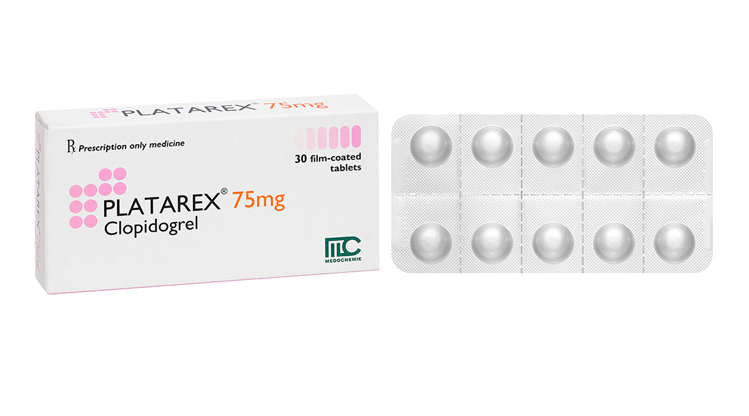 Platarex 75mg phòng ngừa các biến cố huyết khối động mạch (3 vỉ x 10 ...