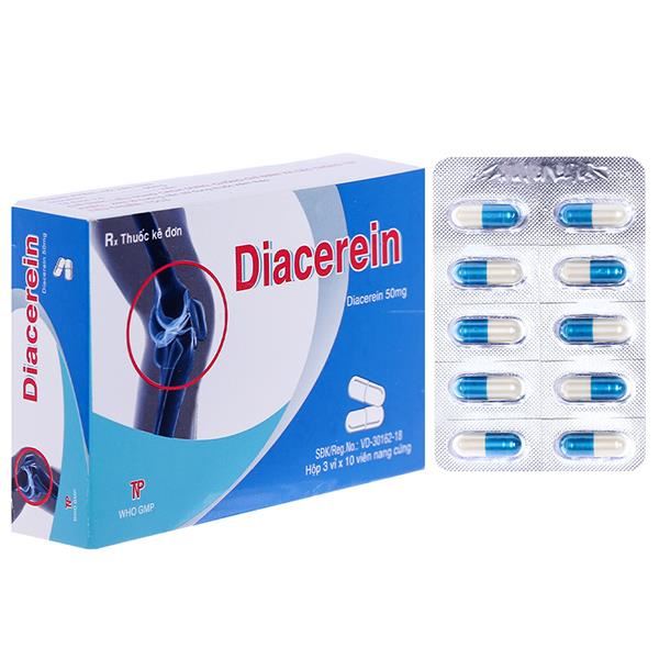 Diacerein - HV 50mg trị viêm xương khớp (10 vỉ x 10 viên) - 01/2026 ...