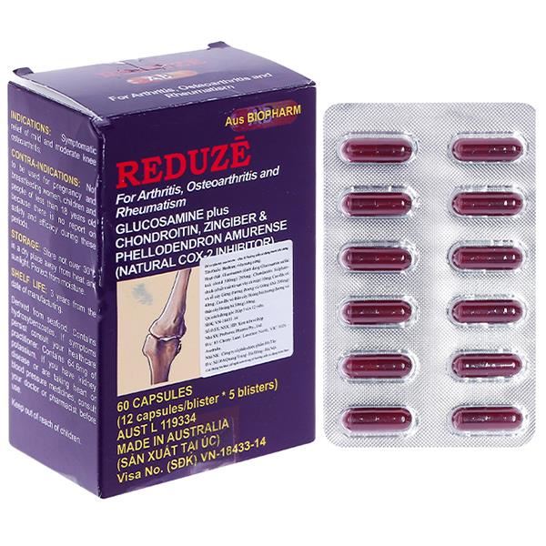 Reduze giảm triệu chứng bị viêm khớp gối nhẹ và trung bình (5 vỉ x 12 ...