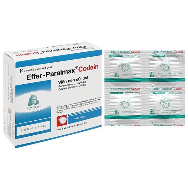 Viên sủi Efferalgan Codeine giảm đau, hạ sốt (10 vỉ x 4 viên) - 08/2025 ...