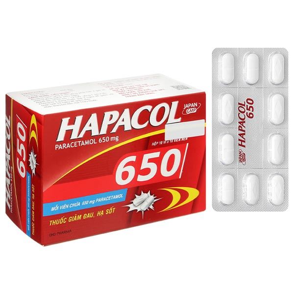 Paracetamol Phapharco 500mg giảm đau, hạ sốt (10 vỉ x 10 viên) - 05/ ...
