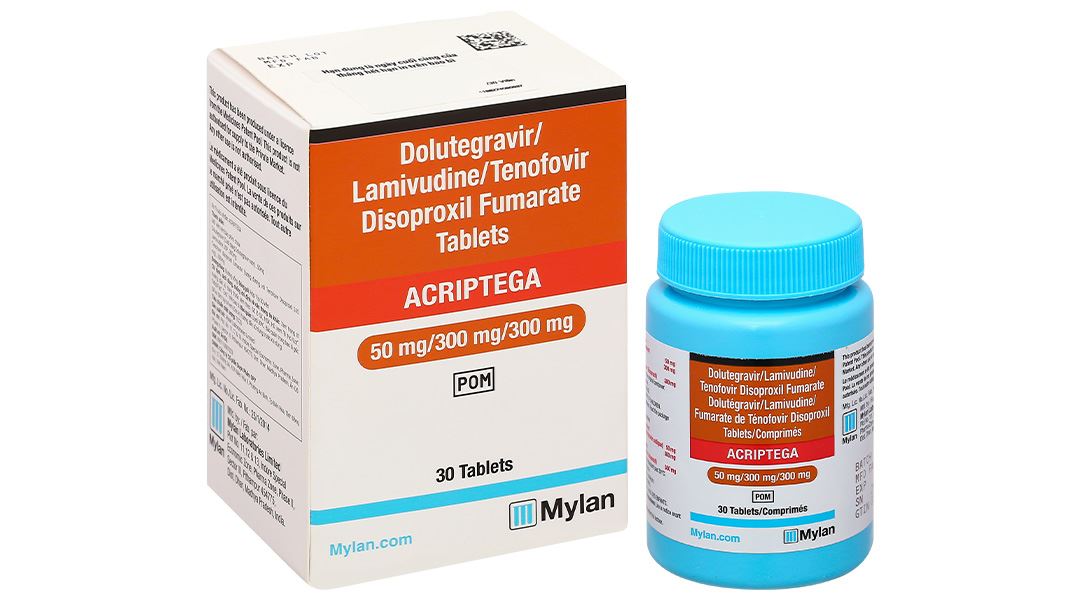 Acriptega 50mg/300mg/300mg điều trị nhiễm virus HIV chai 30 viên - 08/ ...