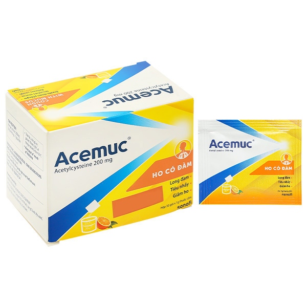 Thuốc cốm Acemuc Kids 100mg tiêu nhầy, loãng đàm - 08/2025 ...