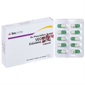 Vectrine 300mg làm loãng, tiêu đàm trong bệnh lý hô hấp (2 vỉ x 10 viên ...