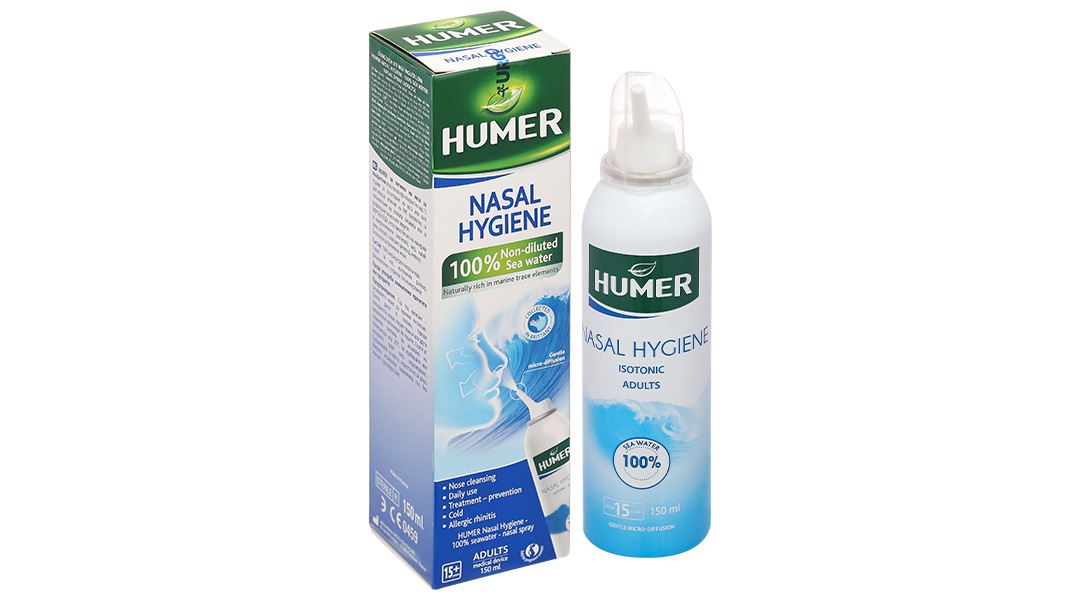 Dung dịch xịt mũi Humer Nasal Hygiene vệ sinh mũi hằng ngày chai 150ml ...