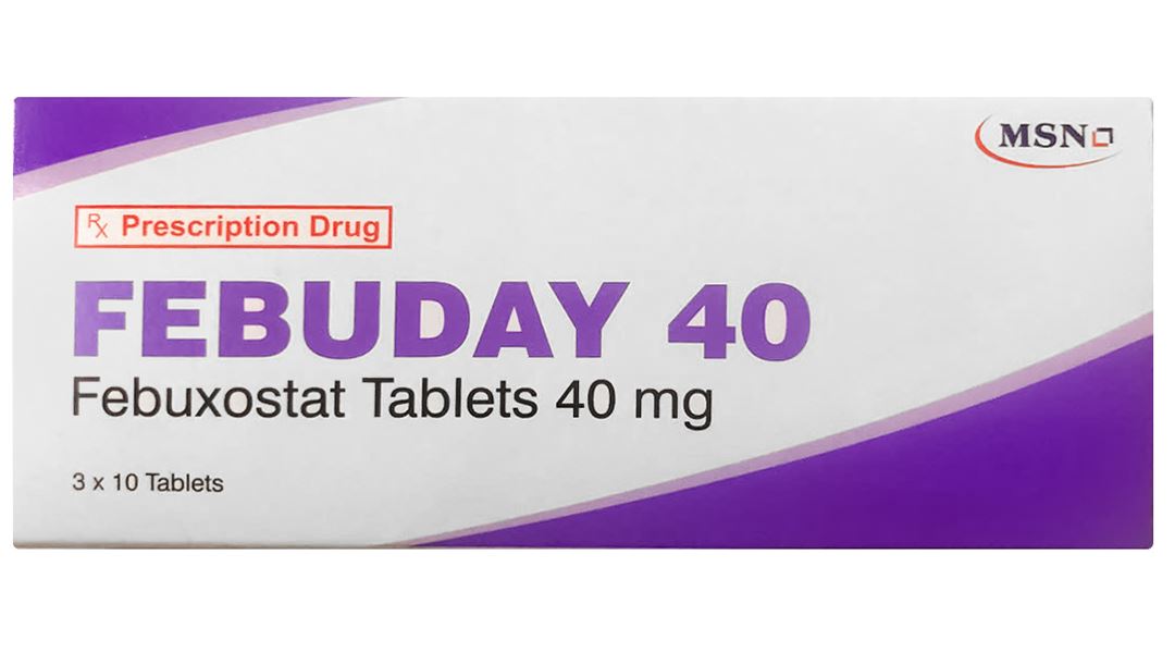 Febuday 40 điều trị chứng tăng acid uric huyết (3 vỉ x 10 viên) - 08/ ...