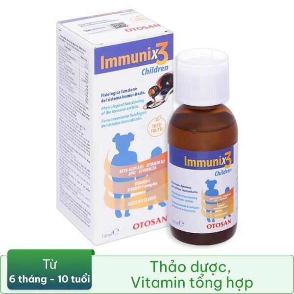 Thực phẩm bảo vệ sức khỏe Siro Immunix3 chai 150ml - 12/2025 ...