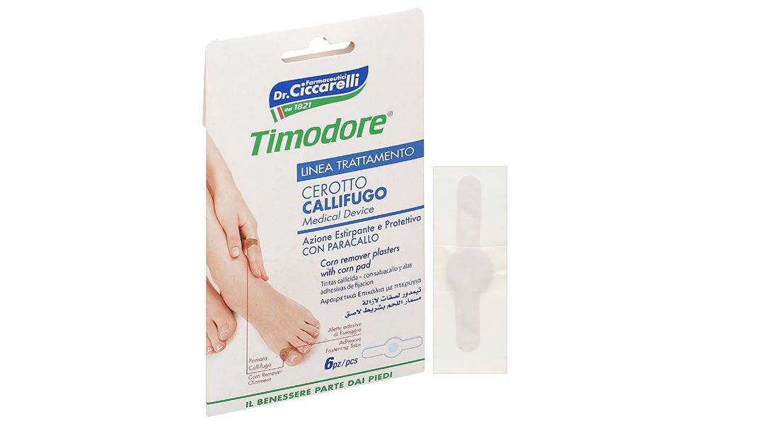 Miếng dán loại bỏ mụn cóc, vết chai Dr. CICCARELLI TIMODORE Gói/6Miếng ...