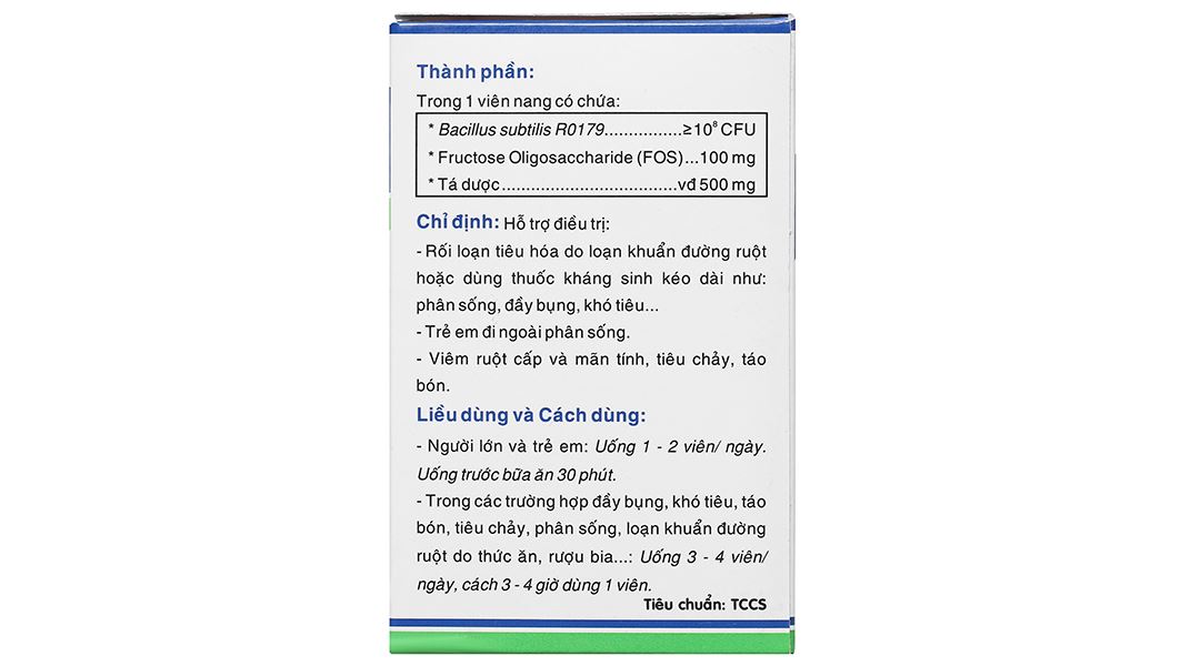 Baci-subti hỗ trợ điều trị tiêu chảy, viêm ruột, rối loạn tiêu hóa (6 ...
