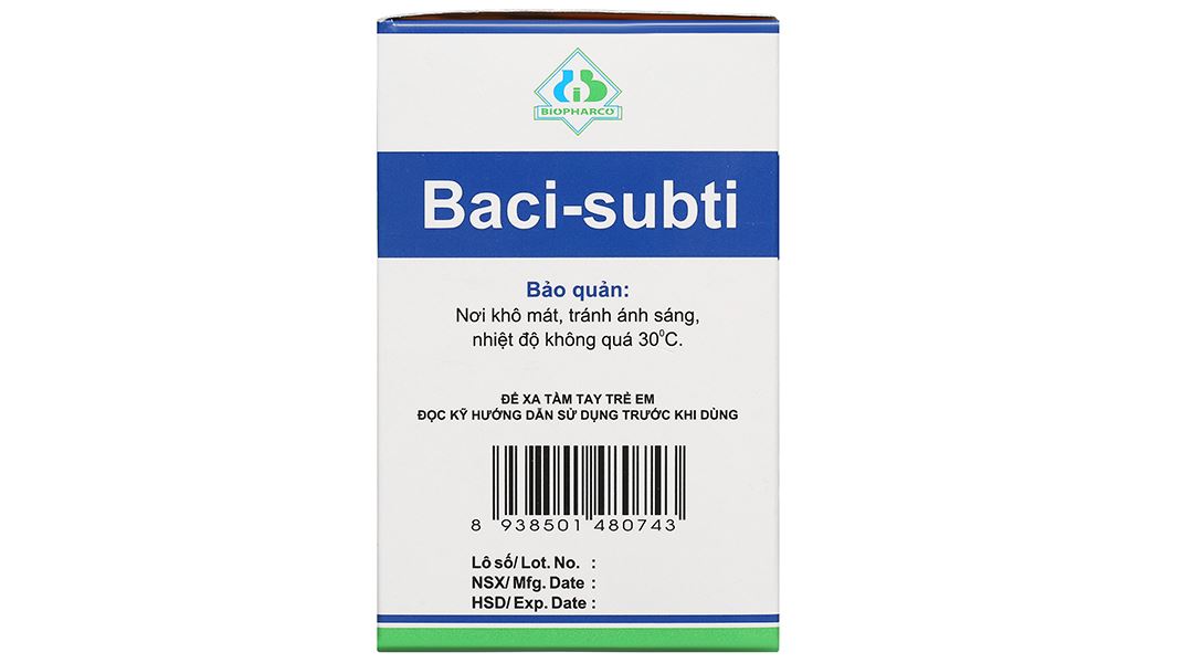 Baci-subti hỗ trợ điều trị tiêu chảy, viêm ruột, rối loạn tiêu hóa (6 ...