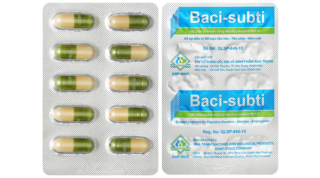 Baci-subti hỗ trợ điều trị tiêu chảy, viêm ruột, rối loạn tiêu hóa (6 ...