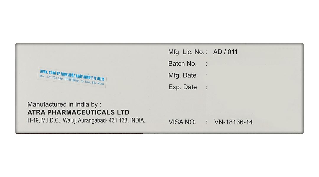 Novator 500 điều trị quá liều sắt ở bệnh nhân thalassaemia (5 vỉ x 10 ...