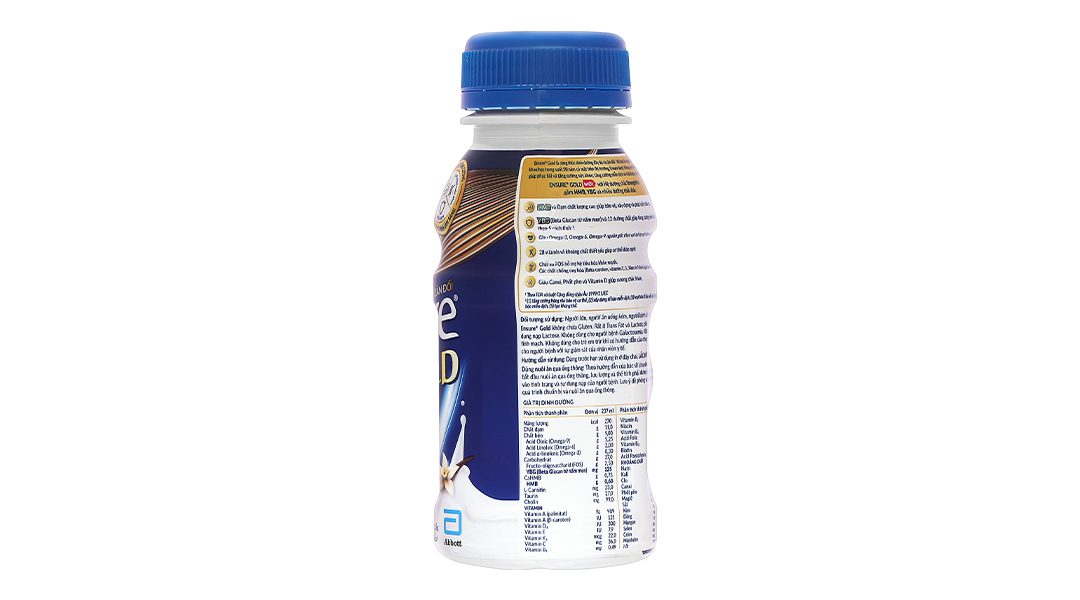 Sữa bột pha sẵn Ensure Gold Vigor bổ sung dinh dưỡng hương vani (6 chai ...