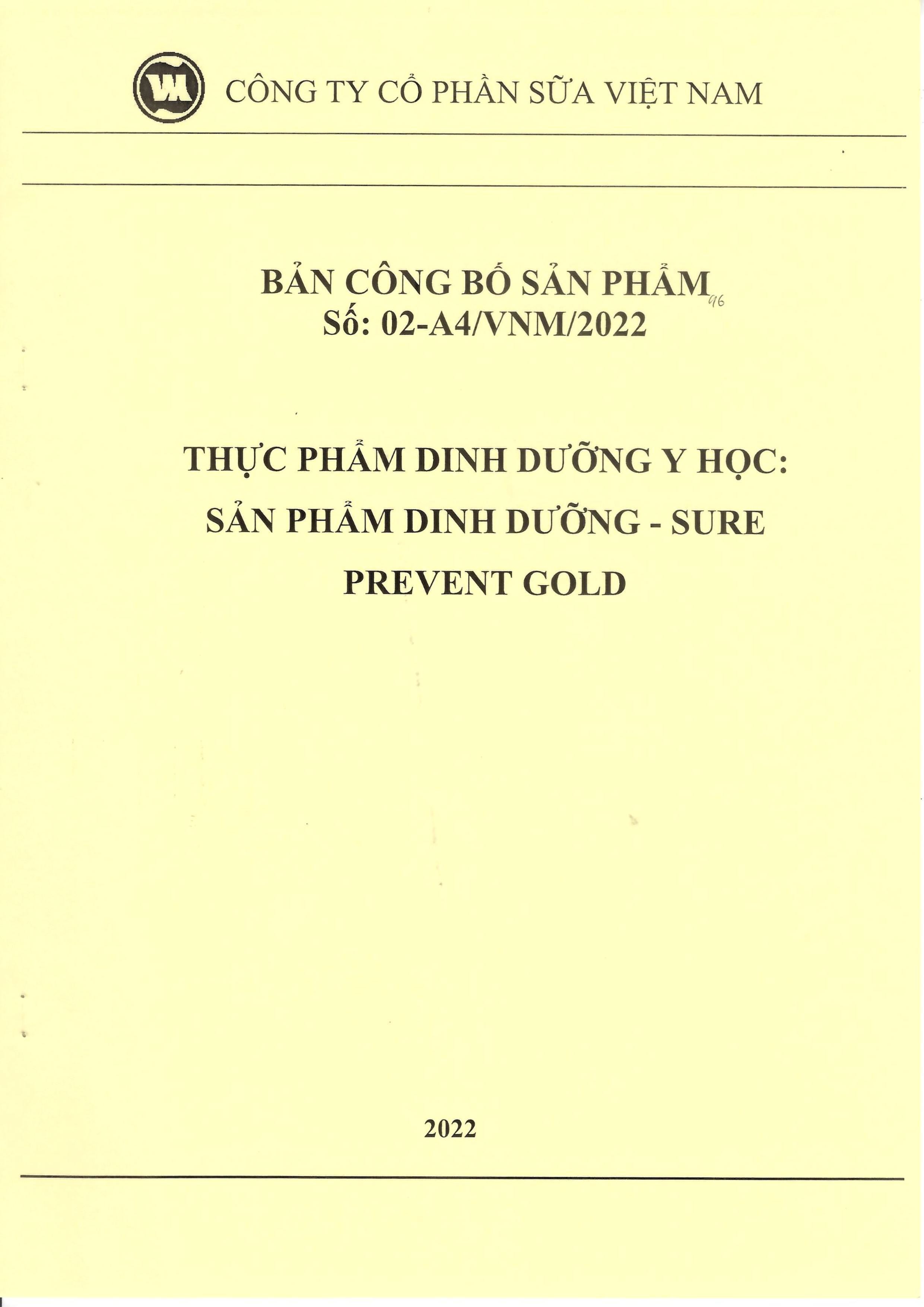 Sữa bột Sure Prevent Gold lon 400g - 08/2025 | nhathuocankhang.com
