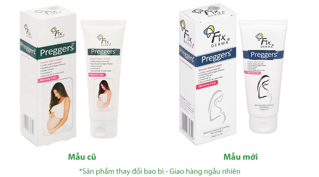 Kem Fixderma Preggers Stretch Mark giúp ngừa rạn da, dưỡng ẩm dành cho ...