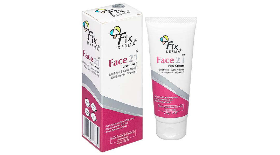 Kem dưỡng ẩm Fixderma Face21 Face Cream giúp da trắng sáng, mịn màng tuýp 50g - 01/2026 ...